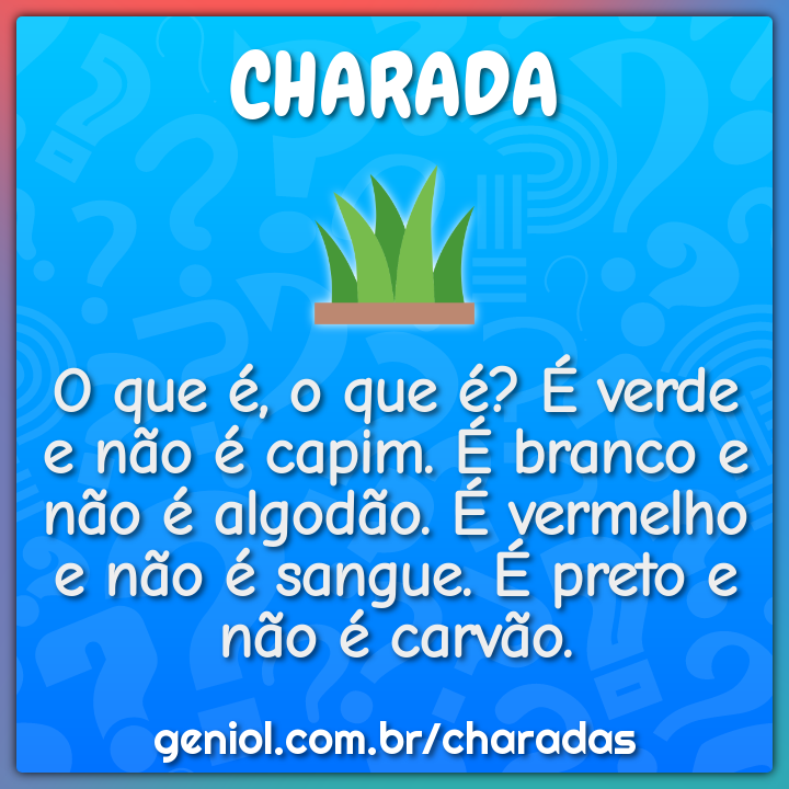 Charadas com Respostas - Geniol